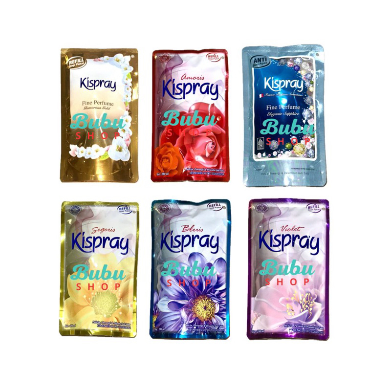 Jual kispray refill pouch perfume seterika fine perfume / amoris 280 ml ...