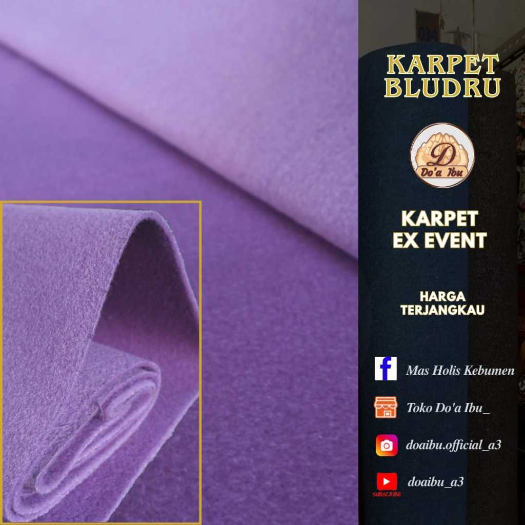 Jual KARPET BLUDRU || UK 2MX4M || EX EVENT || KARPET HARGA MURAH | Shopee Indonesia