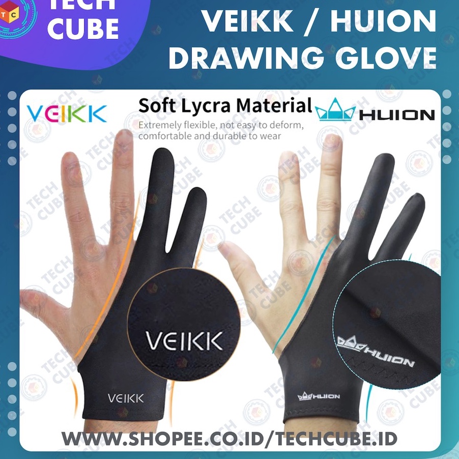 Jual FG2 Veikk Huion Drawing Glove Sarung Tangan Gambar Untuk ...