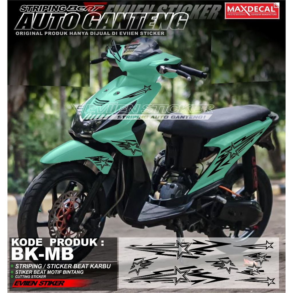 Jual Sticker Motor Full Body Stiker Beat Karbu / Beat Deluxe ( 2020 ...