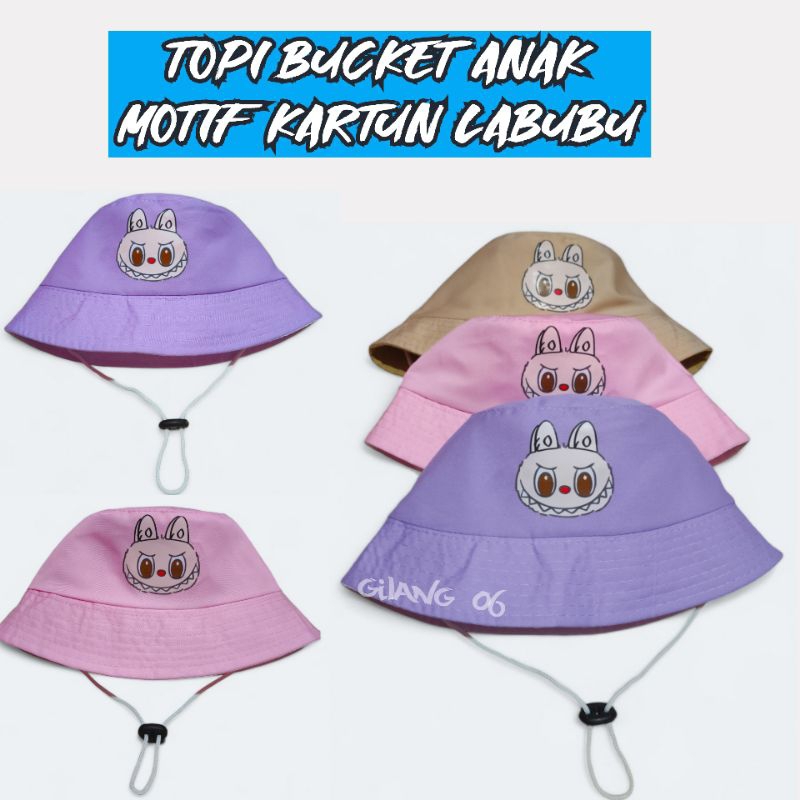 Jual Topi Bucket Anak Motif Labubu/Topi Karakter Labubu Anak Laki Laki ...