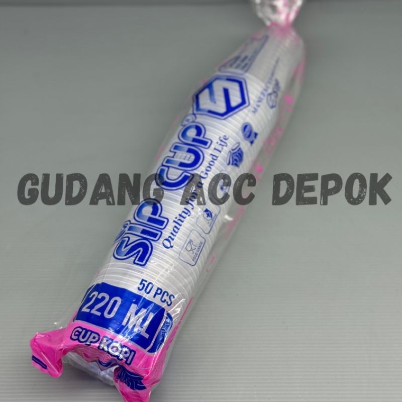 Jual Gelas Aqua Gelas Kopi Merek Grape Cups Anggur 1roll isi 50 buah ...