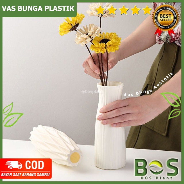 Jual Bosplant - Vas Bunga Plastik Motif Texture Unik Lucu Wood Rhombus ...