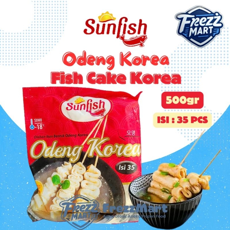 Jual Sunfish Odeng Korea 500gr Olahan Ikan Beku Korea Fish Cake Frozen ...
