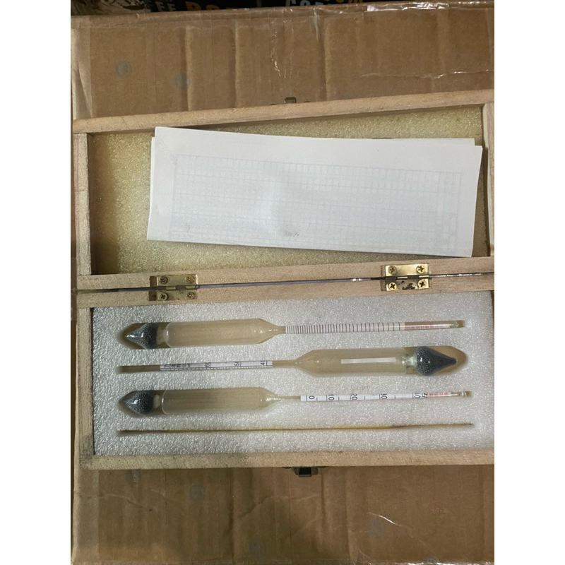 Jual alkohol meter set alcoholmeter 0 - 100% alkoholmeter | Shopee ...