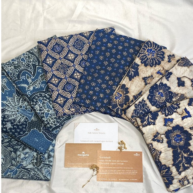 Jual MARGARIA BATIK - Batik Tulis Original Premium Batik Asli - Blue ...