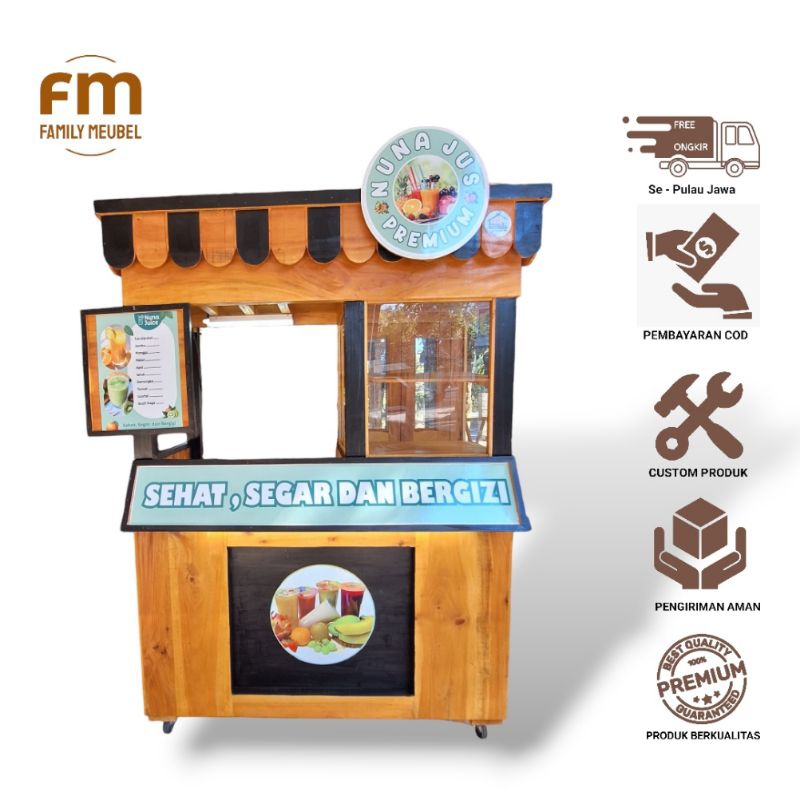 Jual Gerobak minuman , gerobak es kekinian , gerobak serbaguna , booth ...