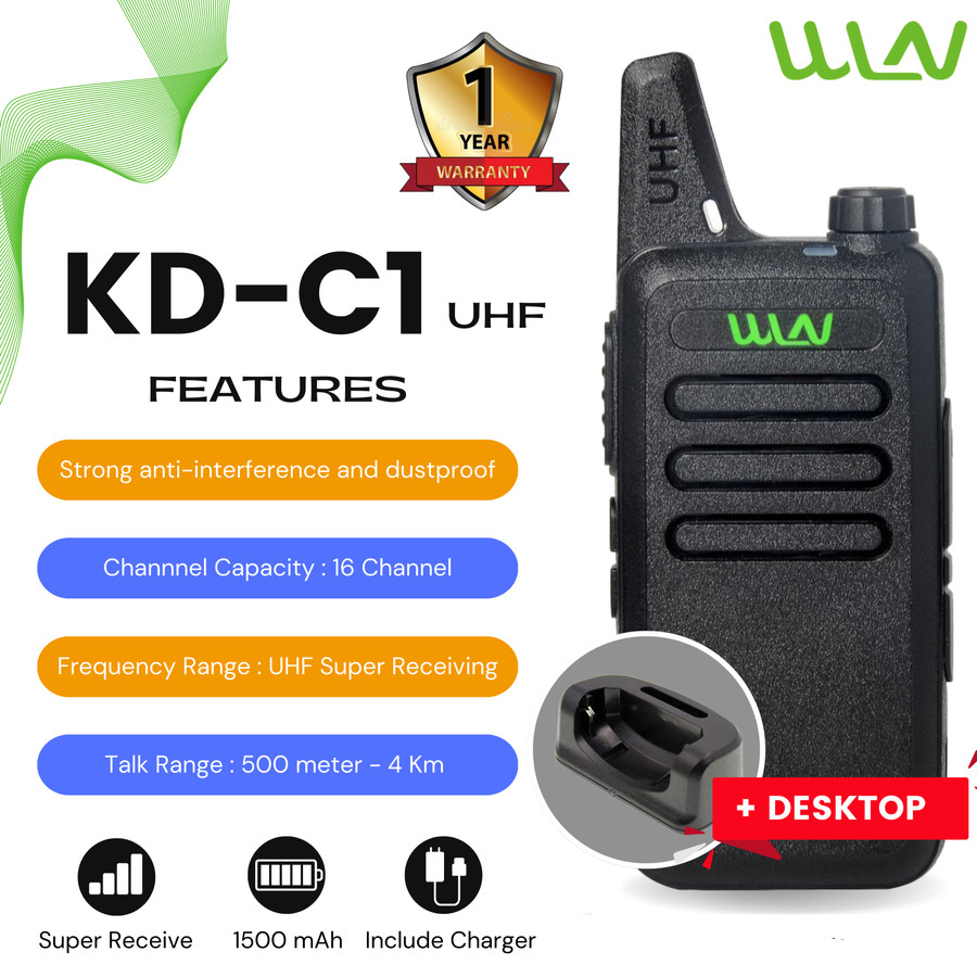 Jual Walkie talkie HT WLAN KD-C1T | Shopee Indonesia