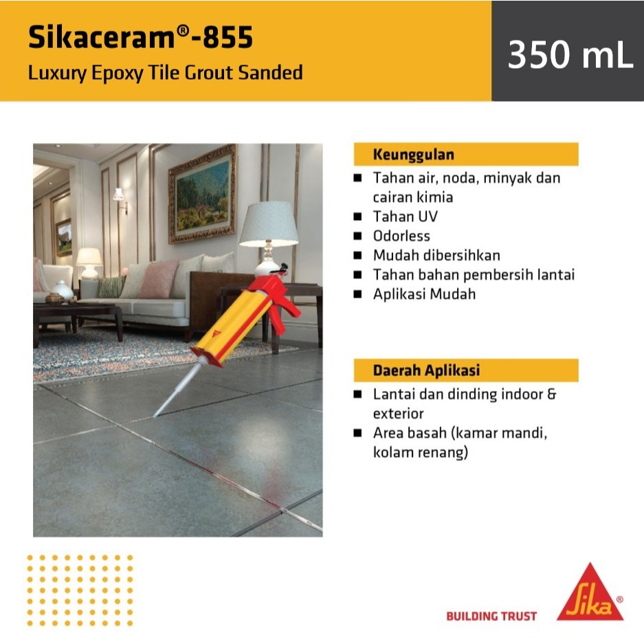 Jual Sika - SikaCeram 855 Design Tile Grout Epoxy Sanded Pengisi Nat ...