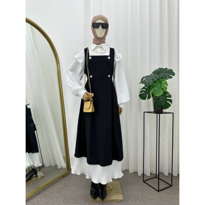 Jual Arina Overall - Gamis Set Kemeja dan Dress Klasik Vintage Korean ...