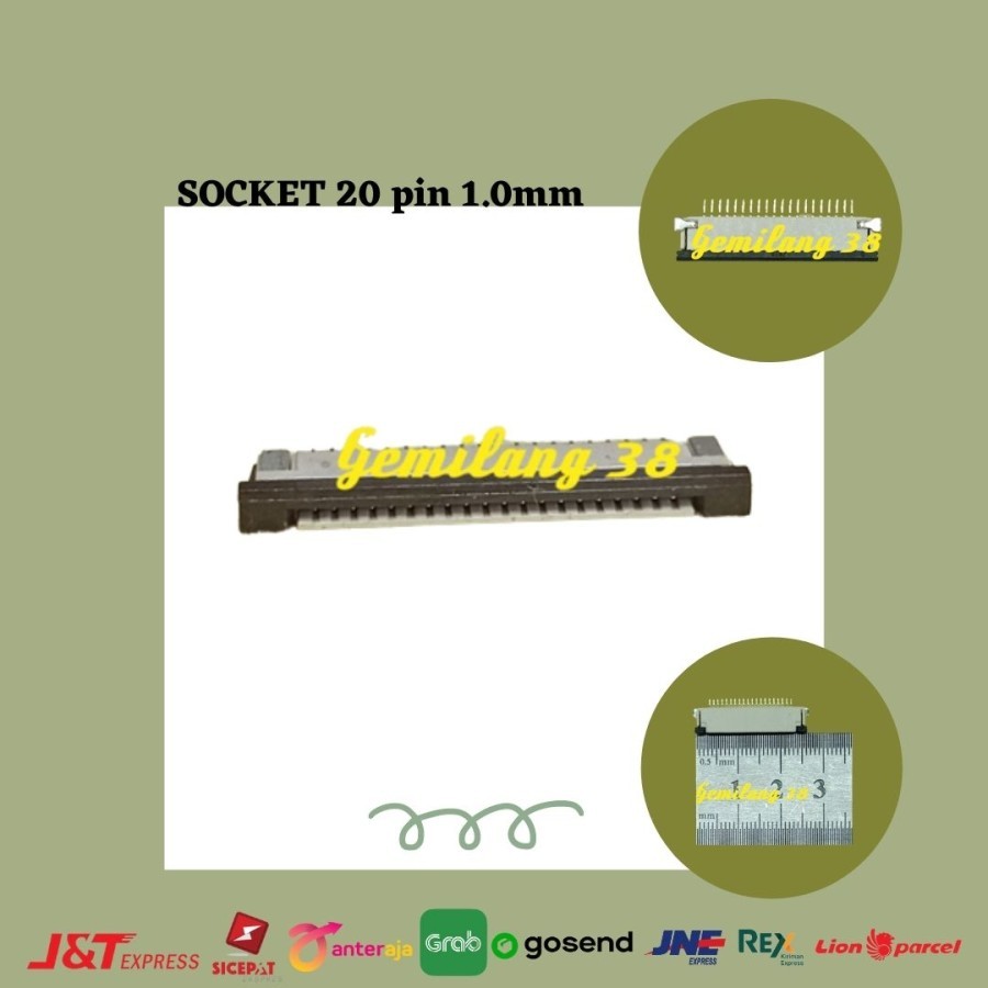 Jual Soket Konektor 20 pin SDG Socket Connector Flexible 20 pins ...