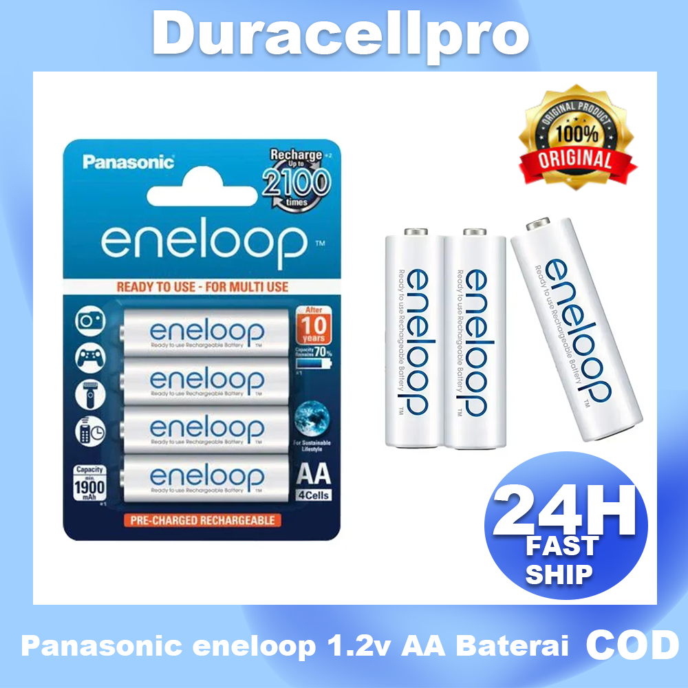 Jual Original Panasonic Eneloop Baterai AA 1900mAh AAA 800mAh 1.2V ...