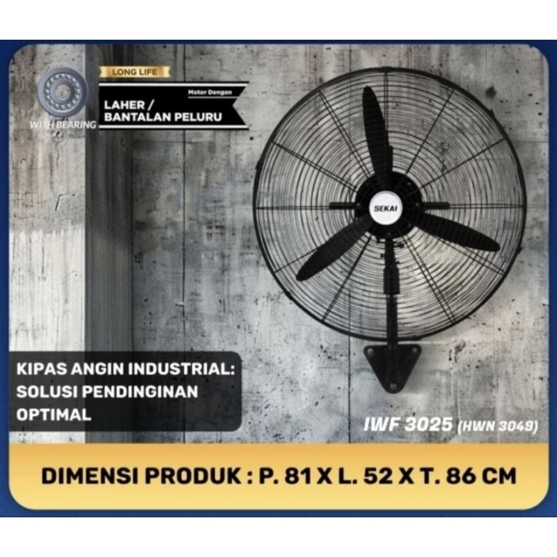 Jual Sekai Kipas Angin Industrial IWF 2025 20inch | Shopee Indonesia