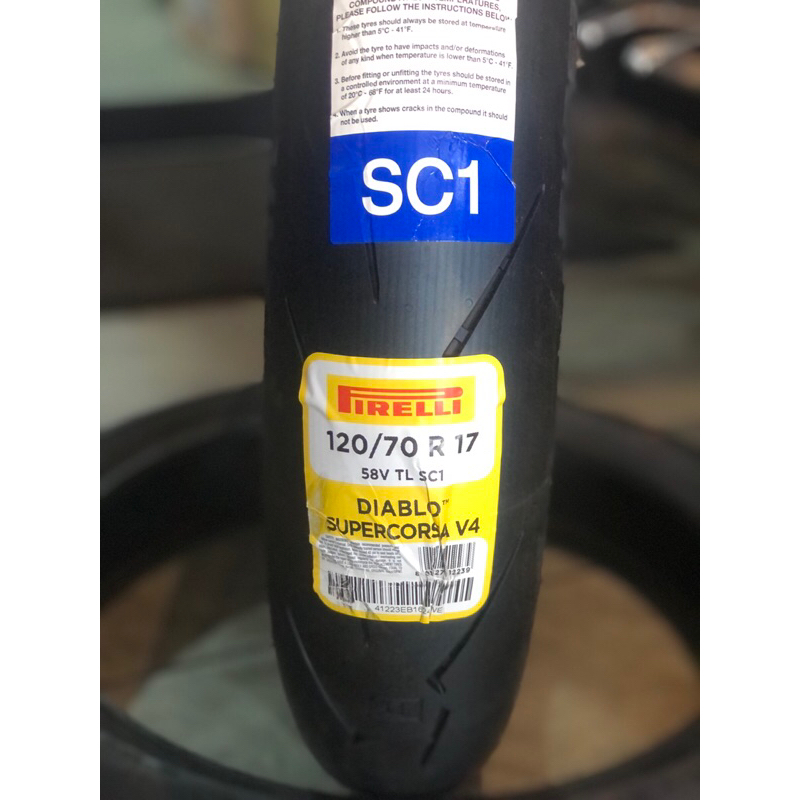 Jual Ban Pirelli Diablo Supercorsa SC-V4 120 70 R 17 Tahun Produksi ...