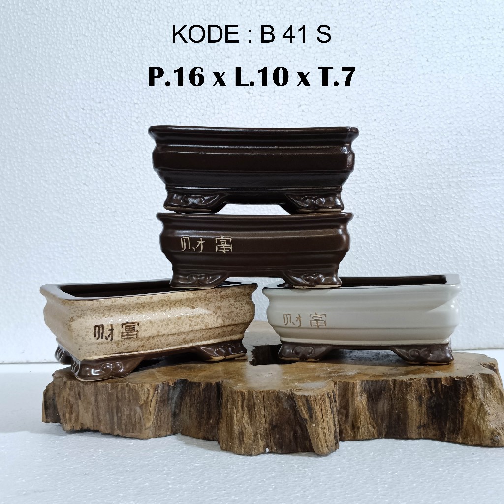 Jual POT BONSAI PERSEGI PANJANG ( B41S ) | Shopee Indonesia