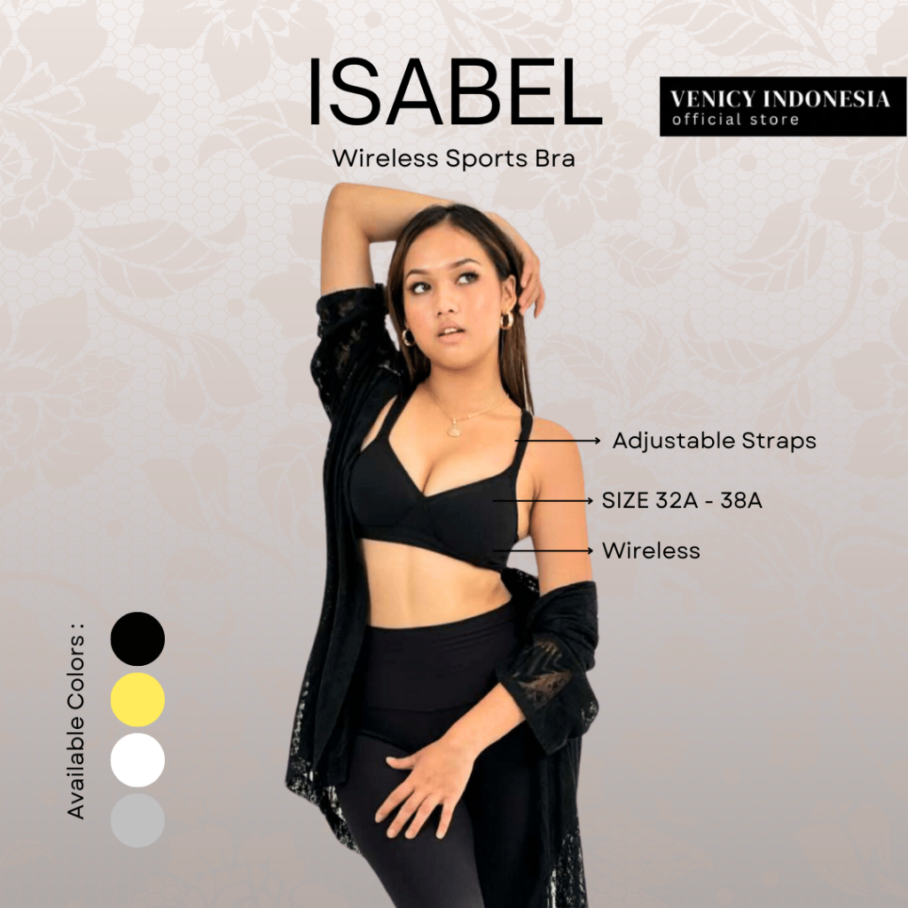 Jual VENICY Isabel Wireless Sports Bra | Shopee Indonesia