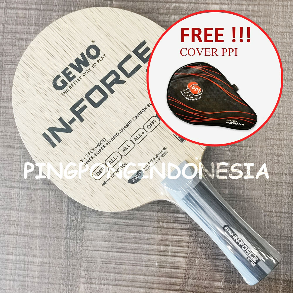 Jual Gewo In-Force S HAC OFF - Kayu Pingpong Blade Tenis Meja Bet Bat Offensive InForce | Shopee ...