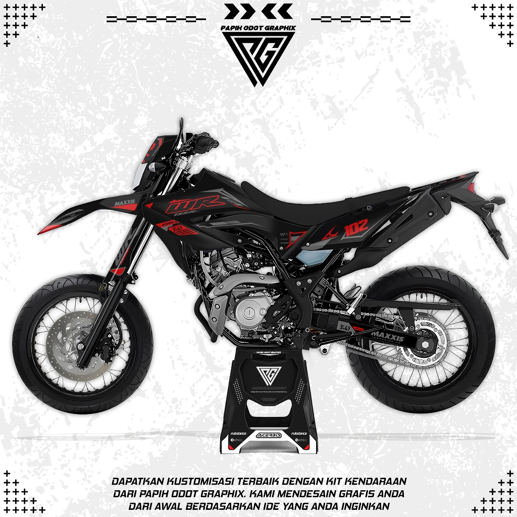 Jual Decal Yamaha WR 155 Design Custom New - Decal Full Body Yamaha WR ...