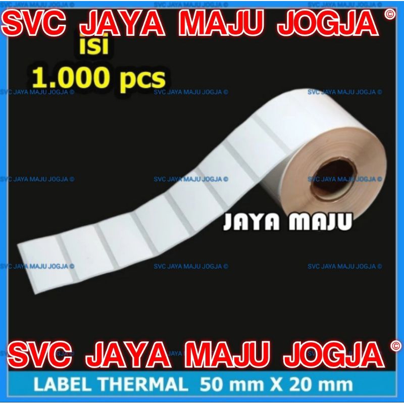 Jual STIKER KERTAS LABEL BARCODE THERMAL UKURAN 50x20mm - 50x20 mm - 50 ...