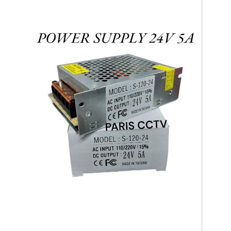 Jual switching power supply psu 24v 5A high quality 24volt 24 volt 5 ampere travo trafo adaptor ...