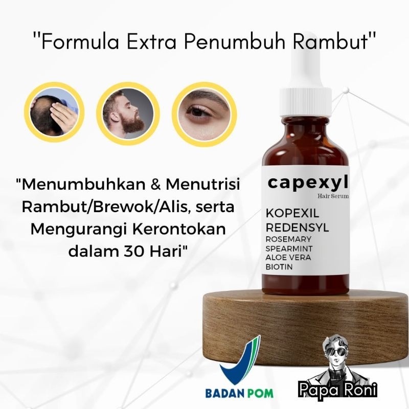 Jual Capexyl Hair Growth Serum Penumbuh Rambut Brewok Pencegah ...