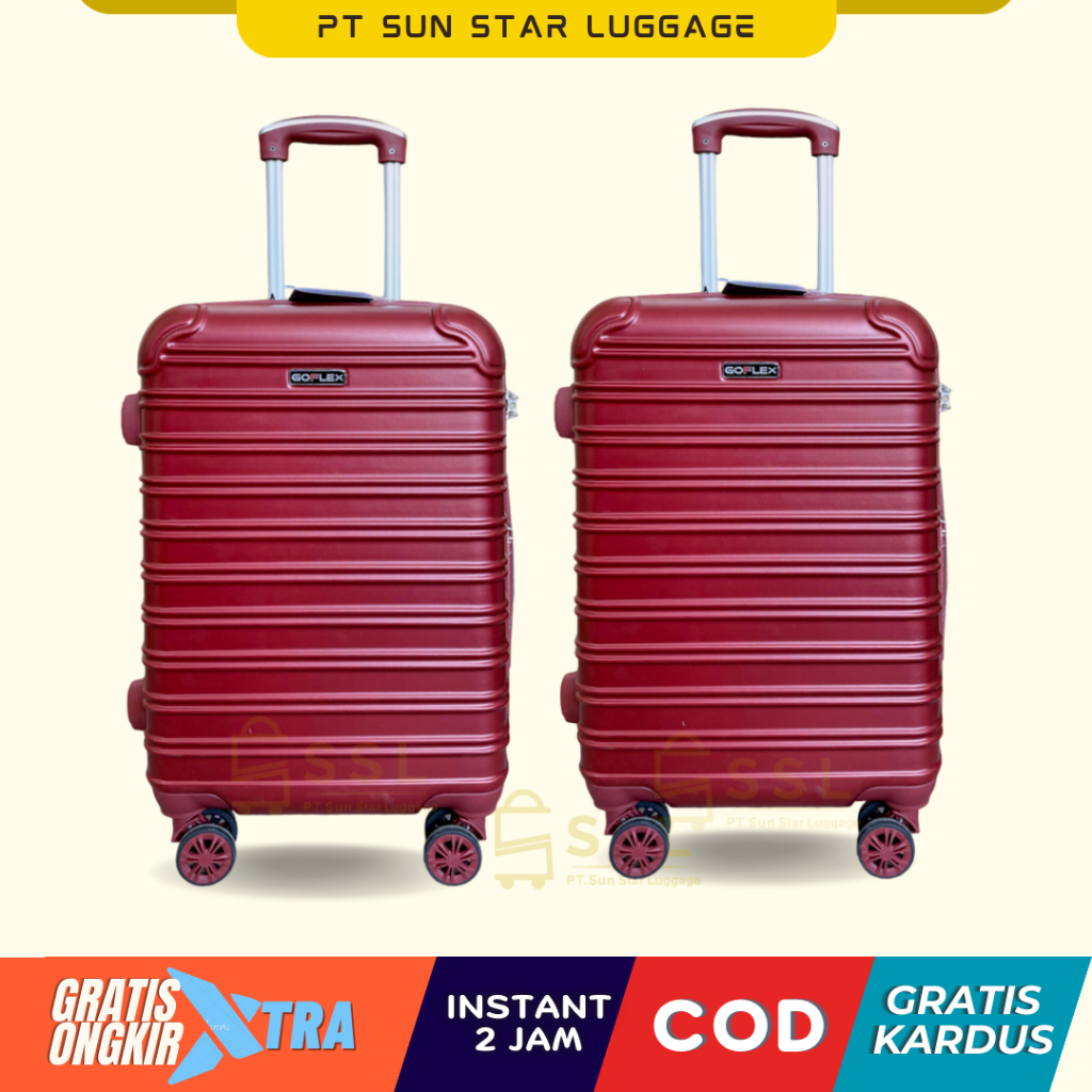 Jual Koper One Color Koper Kabin Ukuran 20 Inch dan Koper Bagasi Ukuran ...