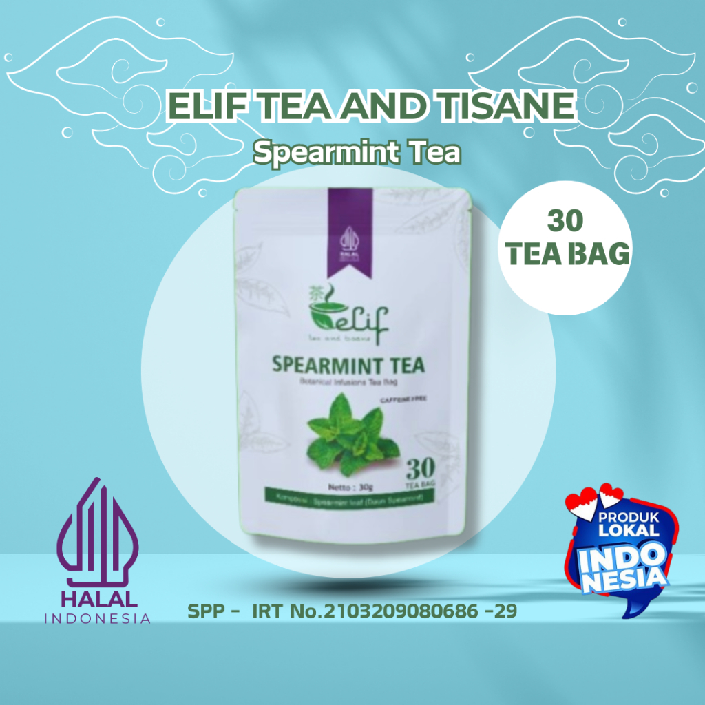 Jual ELIF TEA AND TISANE Spearmint Tea |Tea Untuk Jerawat Hormon PCOS Promil | Teh Spearmint ...