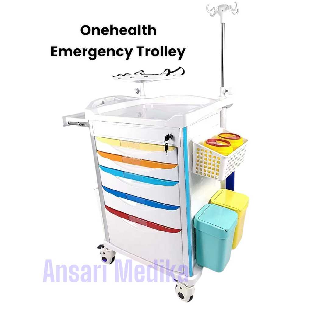 Jual Onehealth Troli Emergency - Onehealth Emergency Trolley - Trolli ...