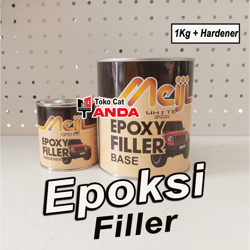 Jual EPOXY FILLER MEIJI PUTIH dan GREY ( 1 KG ) + HARDENNER - Epoksi ...