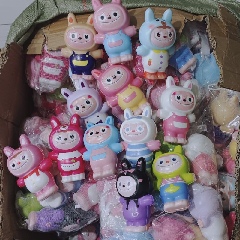 Jual Mainan anak squishy labubu LED(NYALA) /squishy labubu viral ...