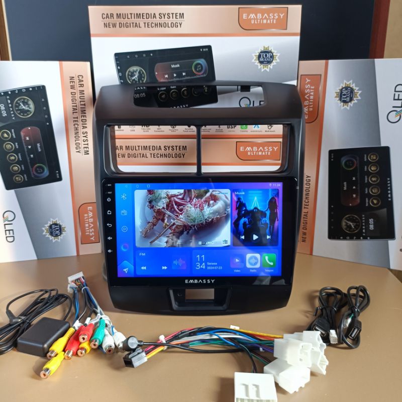 Jual Head Unit Android Embassy QLED Avanza Xenia 2012-2018 Ram 2/32 Gb ...