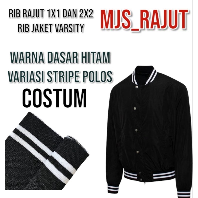 Jual KAIN RIB RAJUT 1X1 DAN BABAT 2X2 VARIAN WARNA POLOS VARIASI ...
