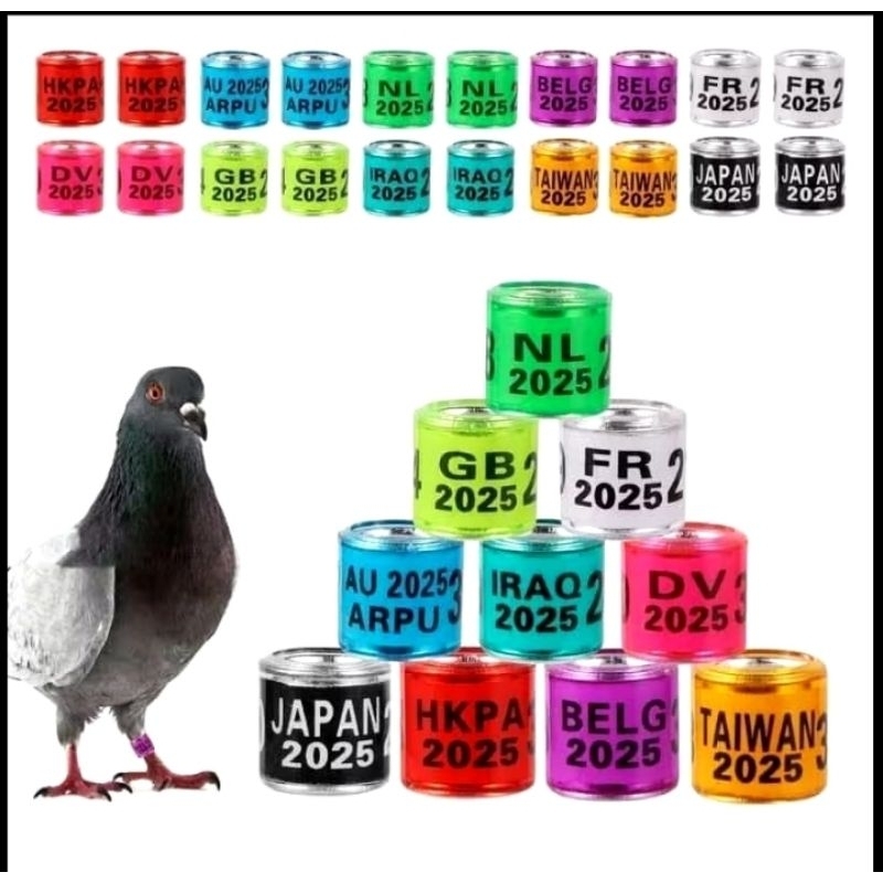 Jual Ring burung merpati POS ,2025 dan 2026 original murah | Shopee ...
