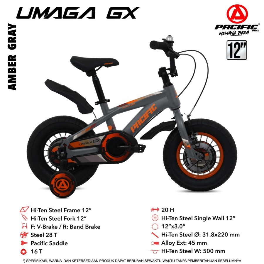 Jual bmx 12 inch pacific umaga gx ban 3.0 , sepeda bmx anak 12 inch ...