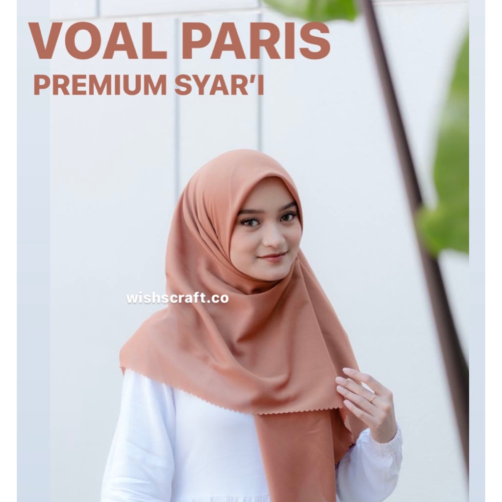 Jual Wishscarft-Hijab Voal Paris Premium Syar'i (Voal Paris) | Shopee ...