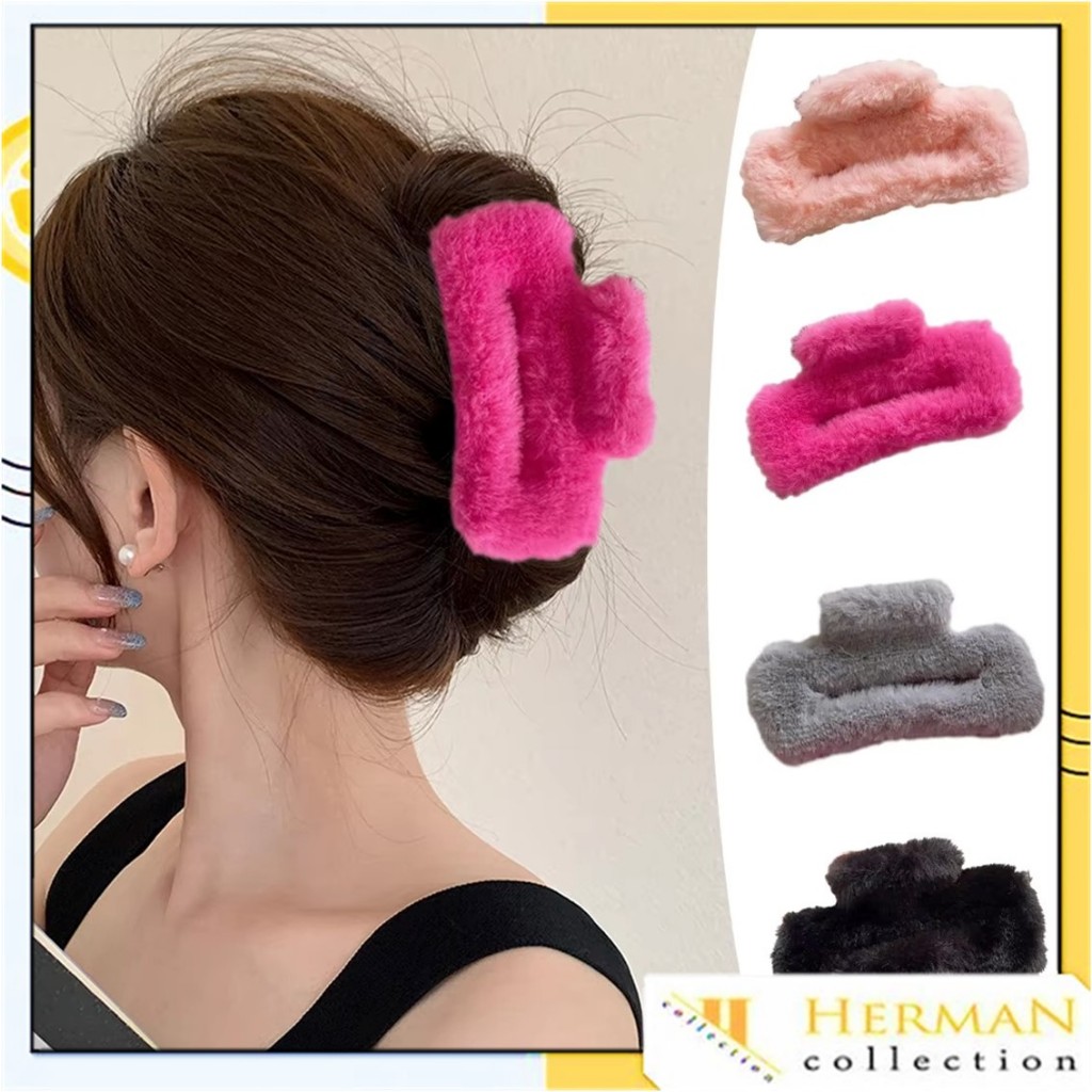 Jual HC Jedai Rambut Bulu Premium Model Kotak Persegi Korean Style ...