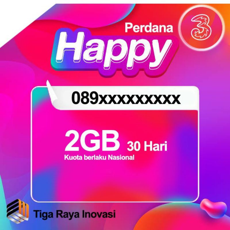 Jual Kartu Perdana TRI Sakti 2GB 30 hari | Shopee Indonesia