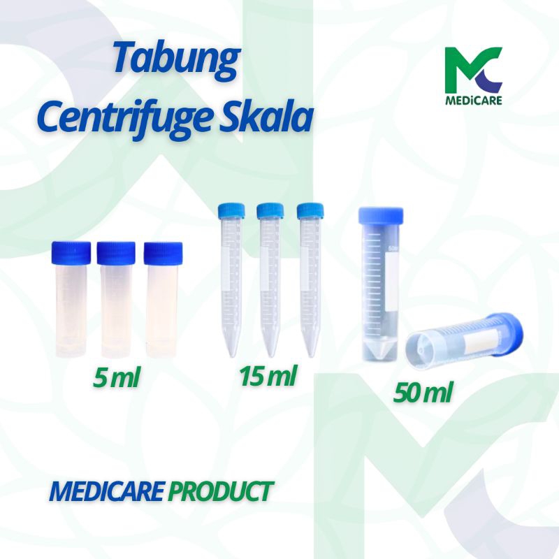 Jual Tabung Centrifuge Tube PP / 5 ml, 15 ml, 50ml / Tabung Sentrifungal Volume | Shopee Indonesia