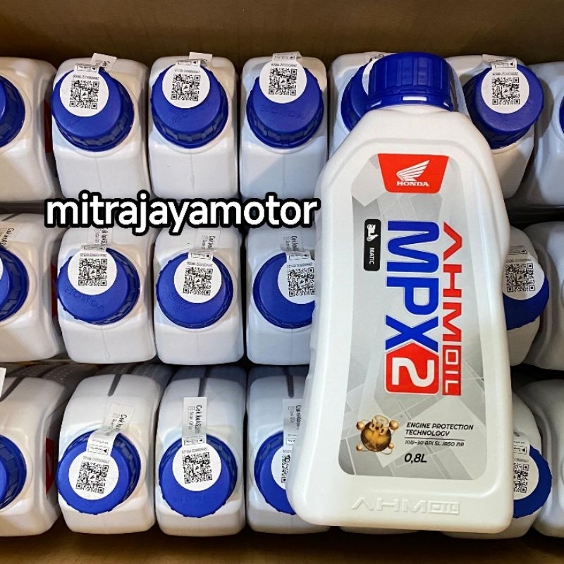 Jual 1 DUS = 24 Botol Oli AHM MPX2 800ml 10W-30 NEW | Shopee Indonesia