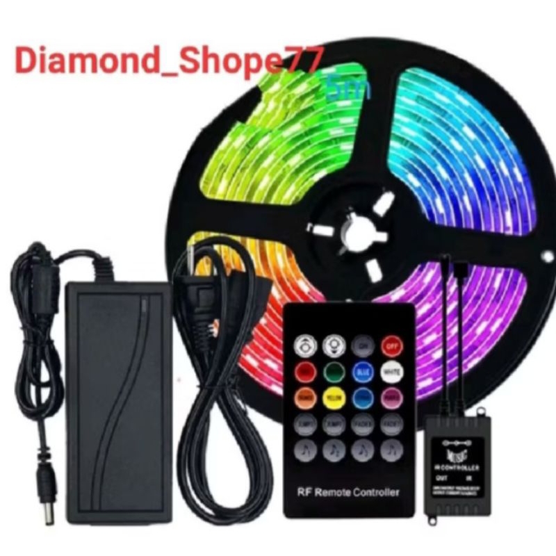 Jual lampu led strip rgb DC SMD 5050 sensor musik, sensor hp | Shopee Indonesia