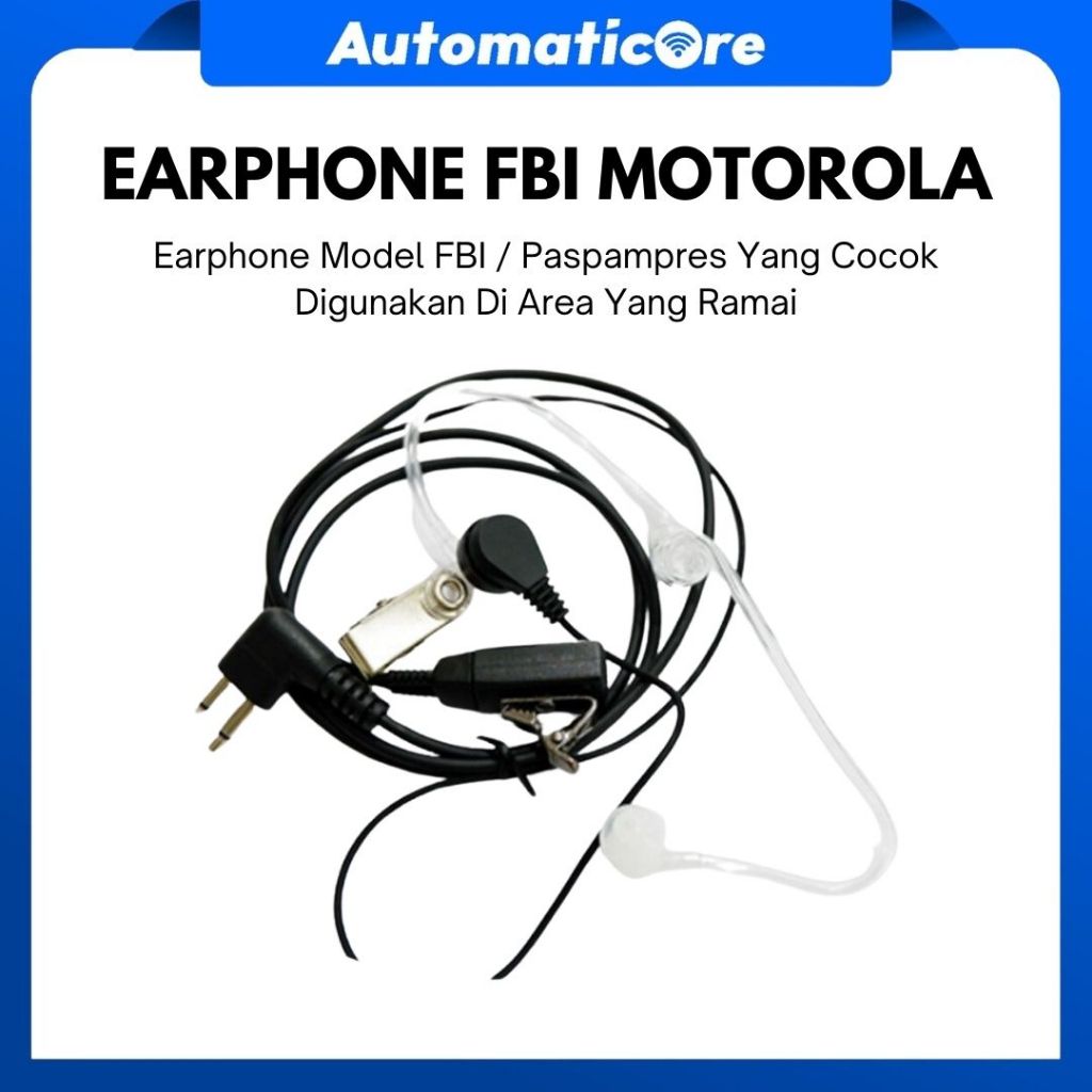Jual EARPHONE FBI HT MOTOROLA YAESU Model FBI Paspampres | Shopee Indonesia