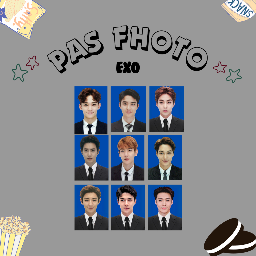 Jual PAS FOTO EXO 3x4 (Harga 4PCS) ID PHOTO KPOP IDOL (PO BACA ...