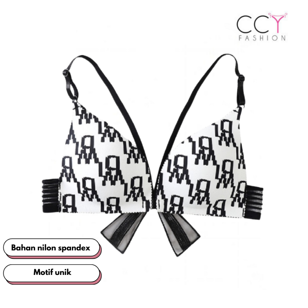 Jual CCY FASHION Bra Sexy Kancing Depan Dengan Simpul Pita Kupu-kupu Di ...