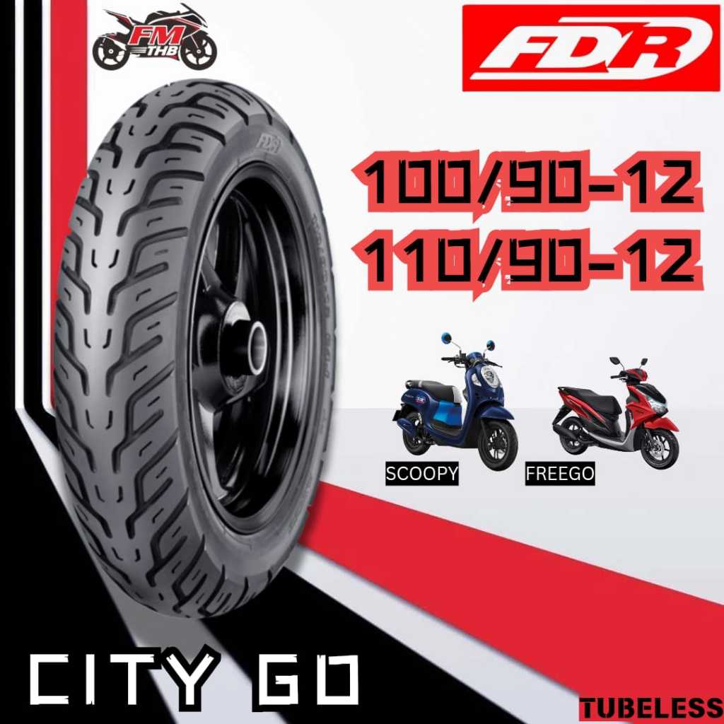 Jual Ban FDR City Go Ring 12 Tubeless - Ban Motor Tubeless/Tubles ...