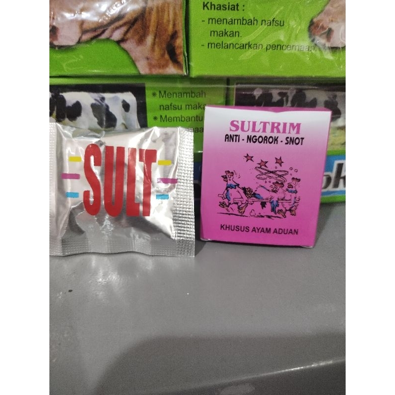 Jual SULTRIM OBAT AYAM NGOROK SNOT CRD BERAK HIJAU 1pcs(isi6kapsul ...