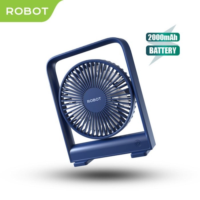 Jual ROBOT New RT-BF14B 2000mAh Ultra-Thin Mini Fan Dark Blue - Garansi ...