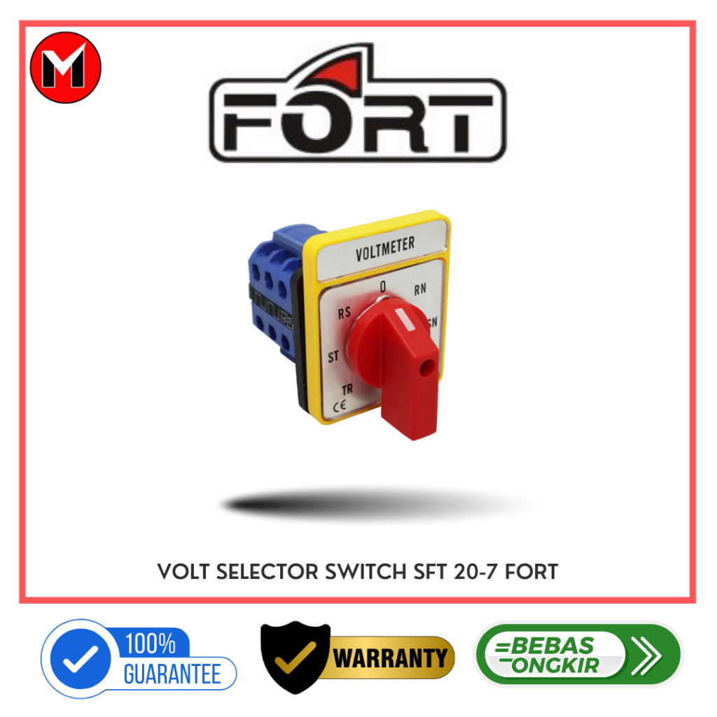Jual VOLT SELECTOR SWITCH SFT 20-7 FORT ORIGINAL - SELECTOR VOLTMETER 7 ...