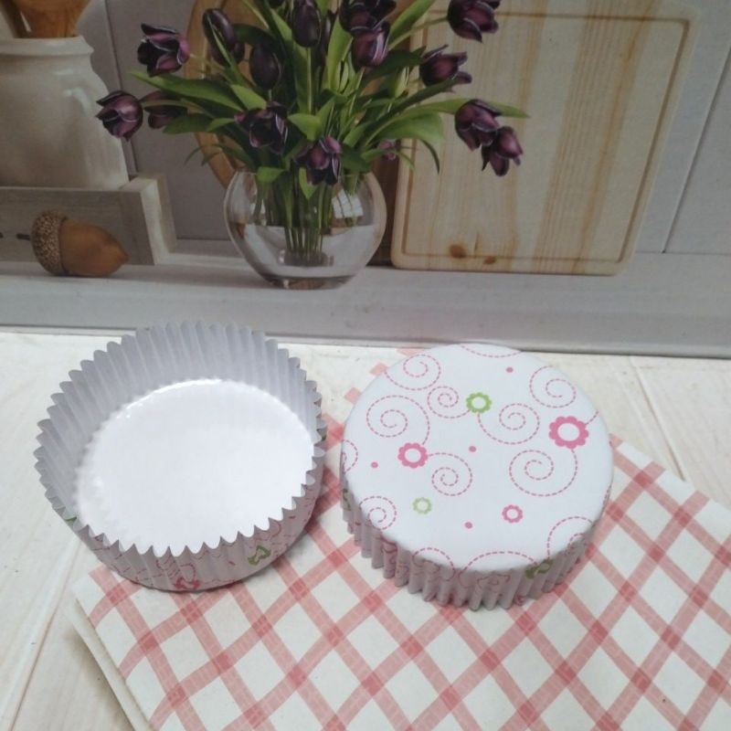 Jual Cup roti laminasi bulat DM 8 isi 200pcs(bunga bakung) | Shopee ...