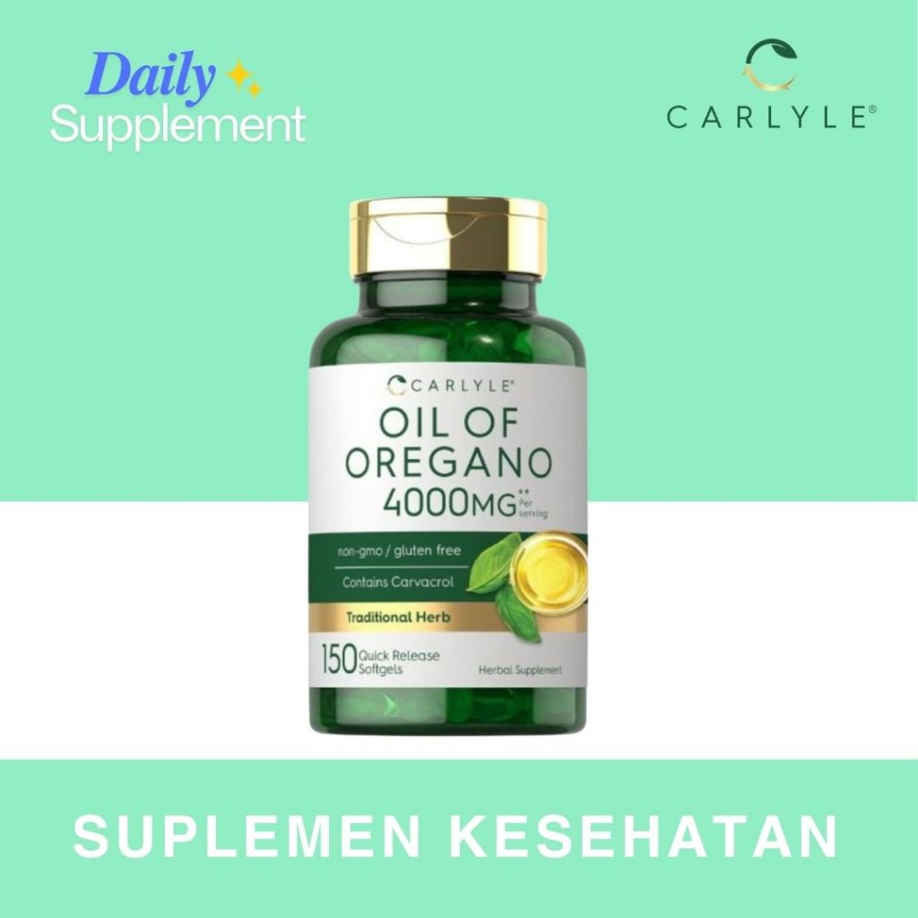 Jual Carlyle Oil of Oregano 4000 mg - 150 Softgels Herb Contains ...