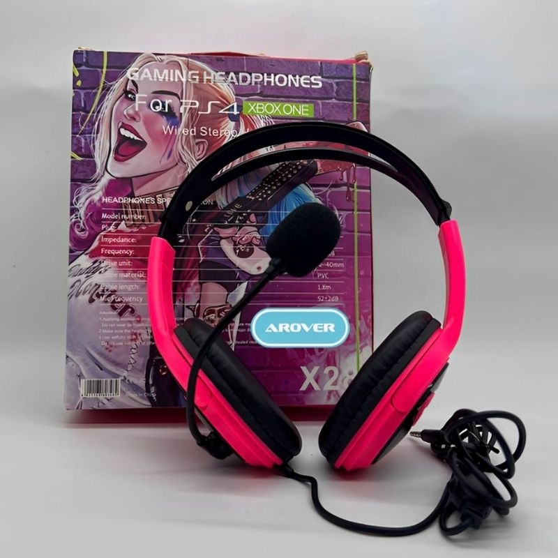 Jual Headset Gaming Arover X-28 Headset Super Bass Dengan Mic Panjang ...